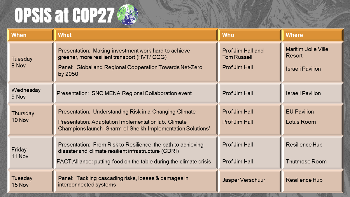 OPSIS at COP27 | OPSIS | Oxford Programme for Sustainable ...